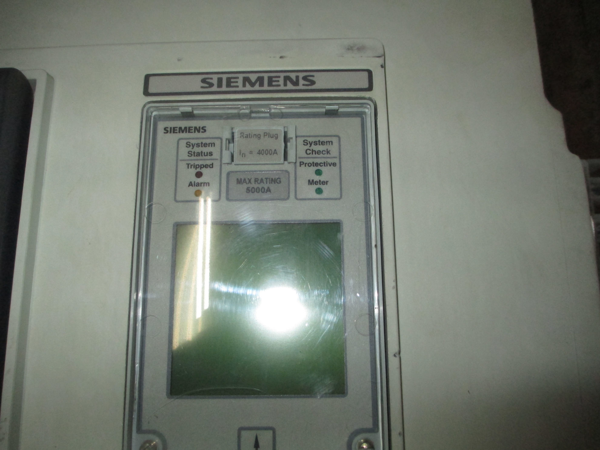 SBS5000 Siemens Breaker 5000 Amp 600 VAC W/ 4000 Amp Rating Plug E/O F ...