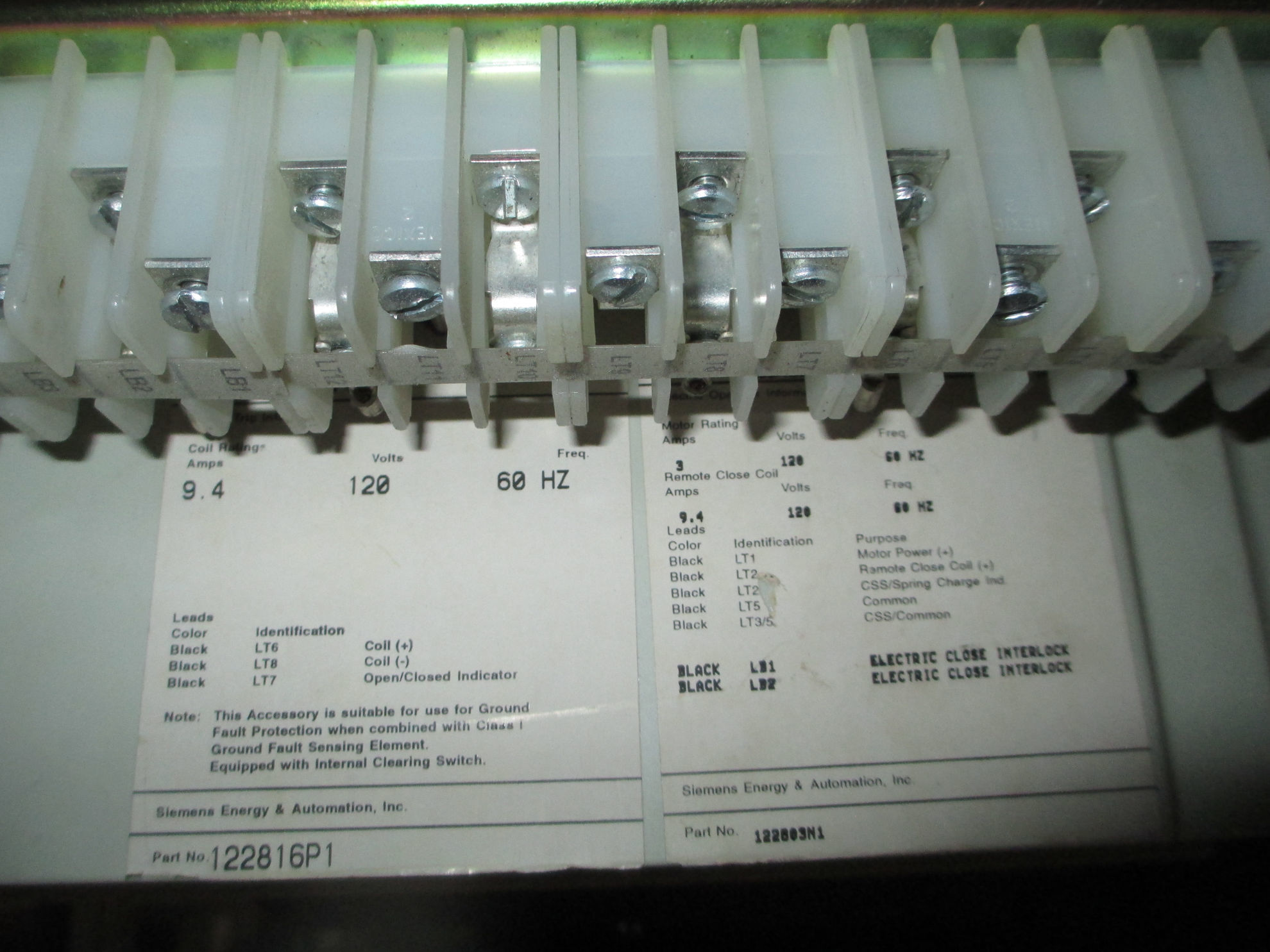 SBS5000 Siemens Breaker 5000 Amp 600 VAC W/ 4000 Amp Rating Plug E/O F ...