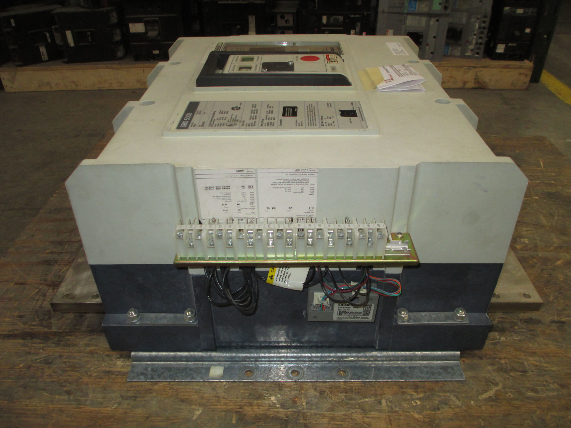 SBS5000 Siemens Breaker 5000 Amp 600 VAC W/ 4000 Amp Rating Plug E/O F ...