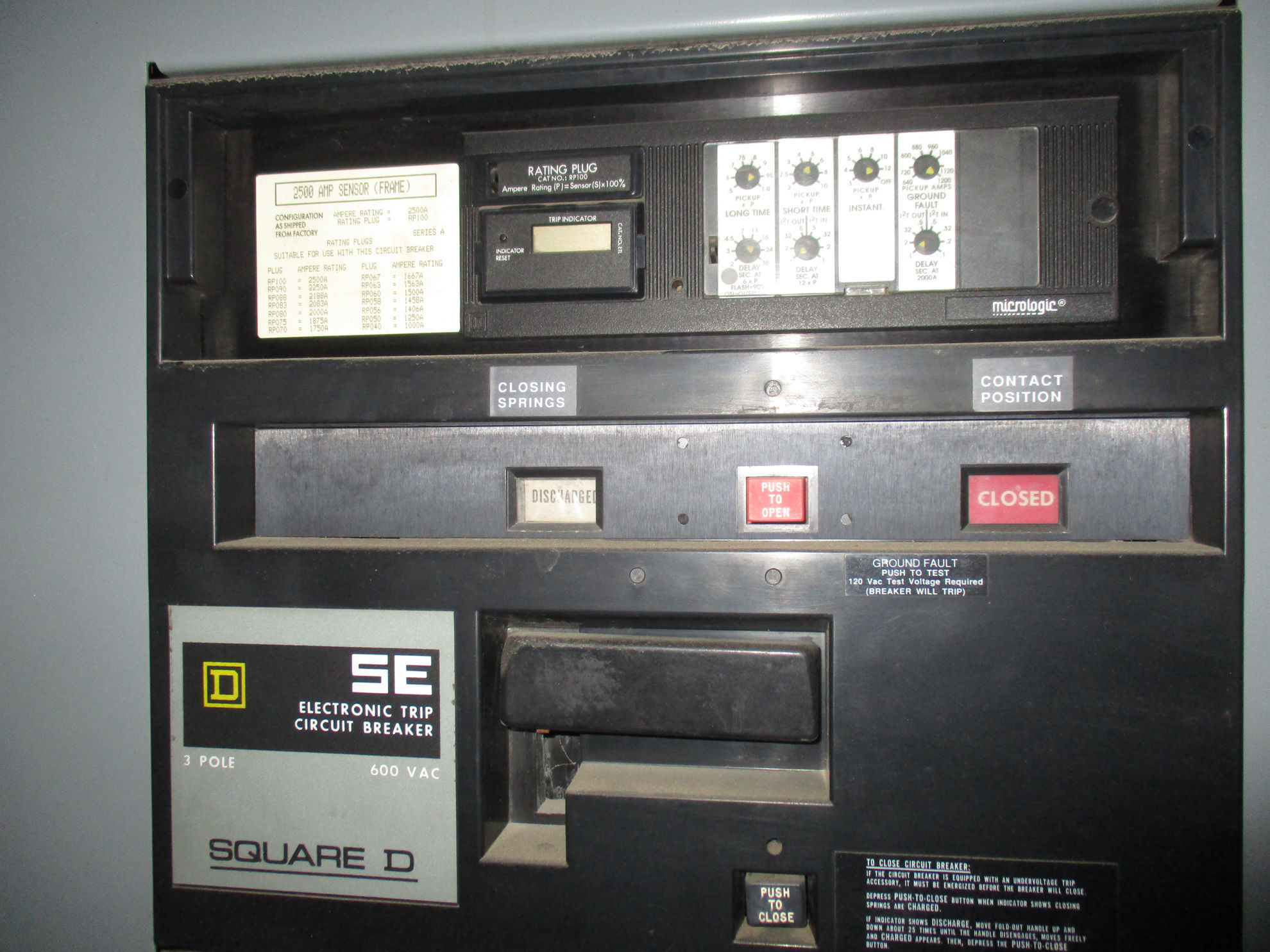 Square D Power Style Switchboard | 2500A Main Breaker | 480Y/277V 3 ...