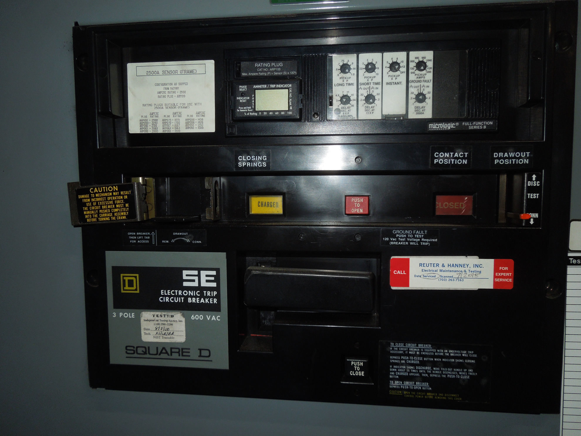 Square D QED Power Style Switchboard | 2500 Amp SE Main Breaker | 480Y ...