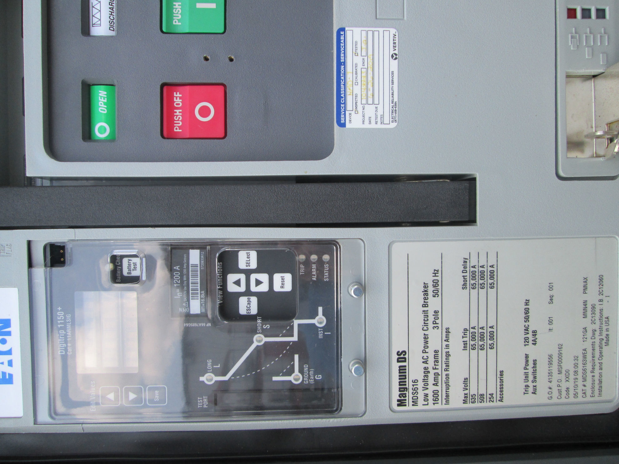 Eaton Magnum DS Switchboard MDSC4A | 4000 Amp Main Breaker | 480V 3 ...