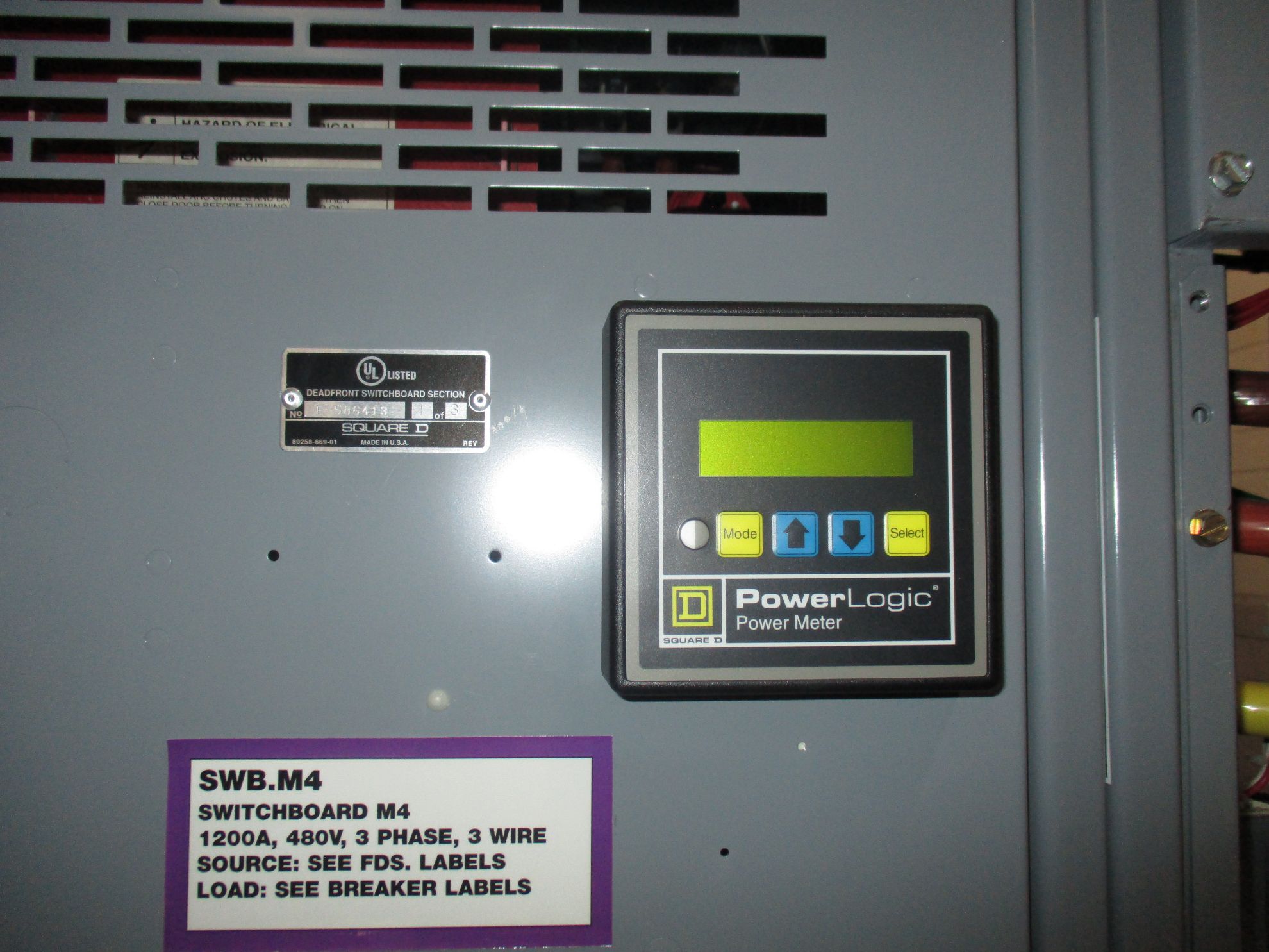 Square D QED Power Style Switchboard BP03612 | 1200 Amp Fusible Dual ...