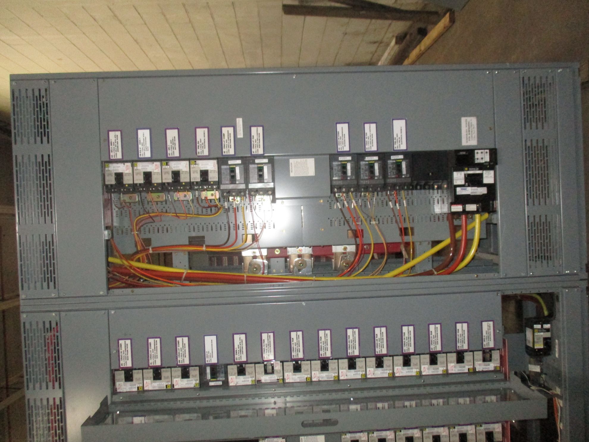 Square D QED Power Style Switchboard BP03612 | 1200 Amp Fusible Dual ...