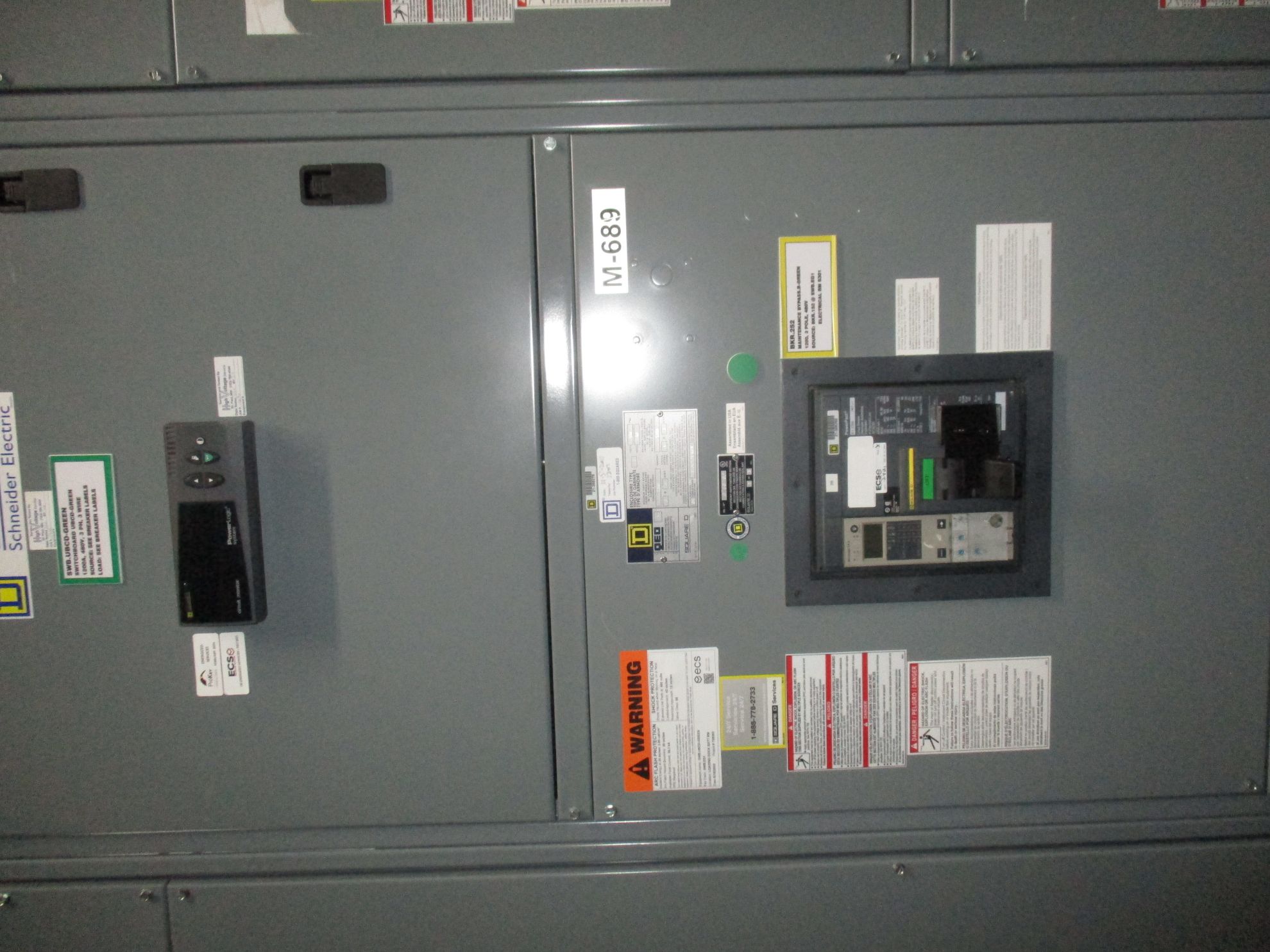 Square D QED Power Style Switchboard PJ 1200 | 1200 Amp Main Breaker ...
