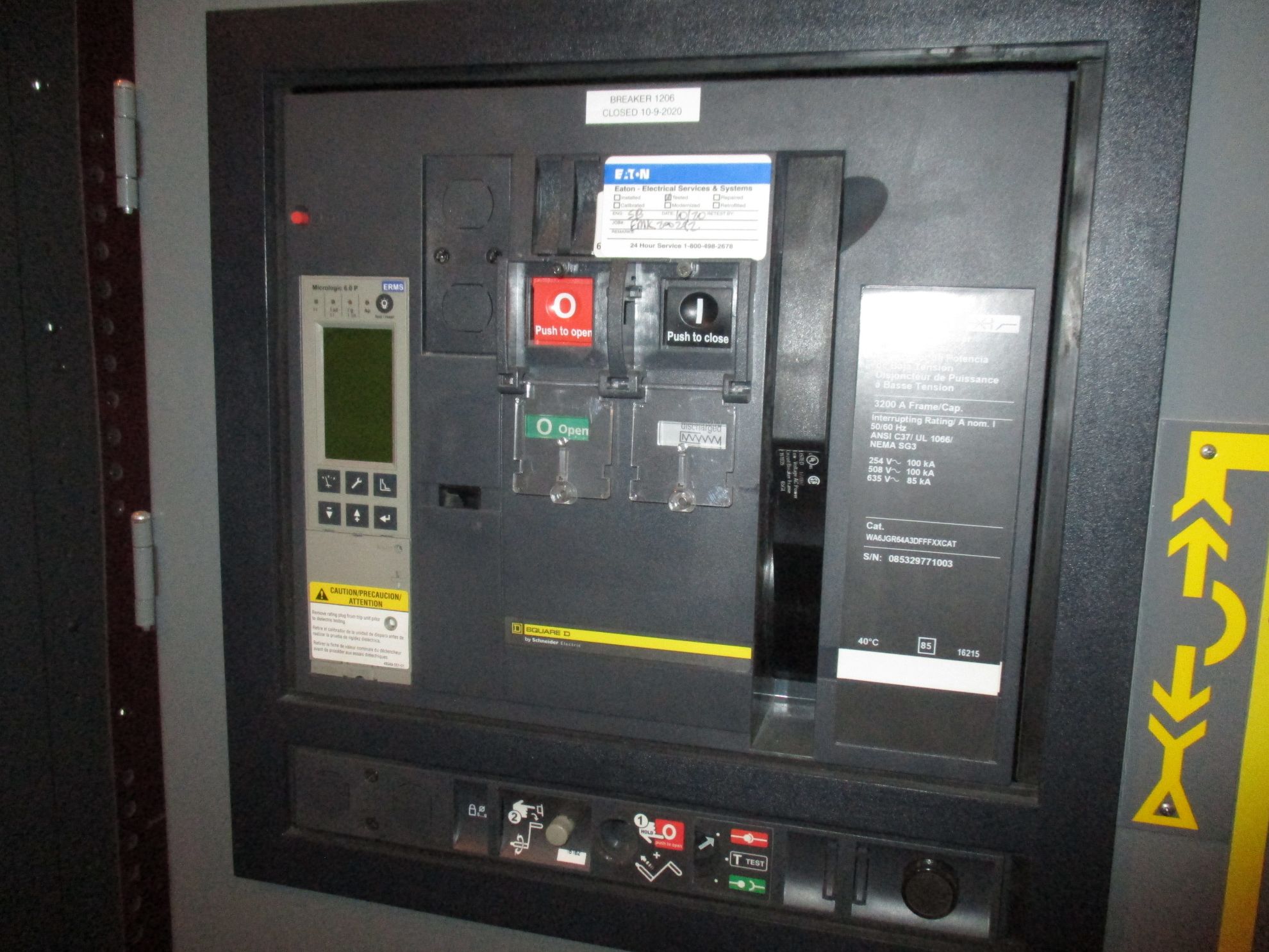 Square D Power-Zone 4 Switchboard | 3200 Amp Main-Tie-Main | 480V 3 ...