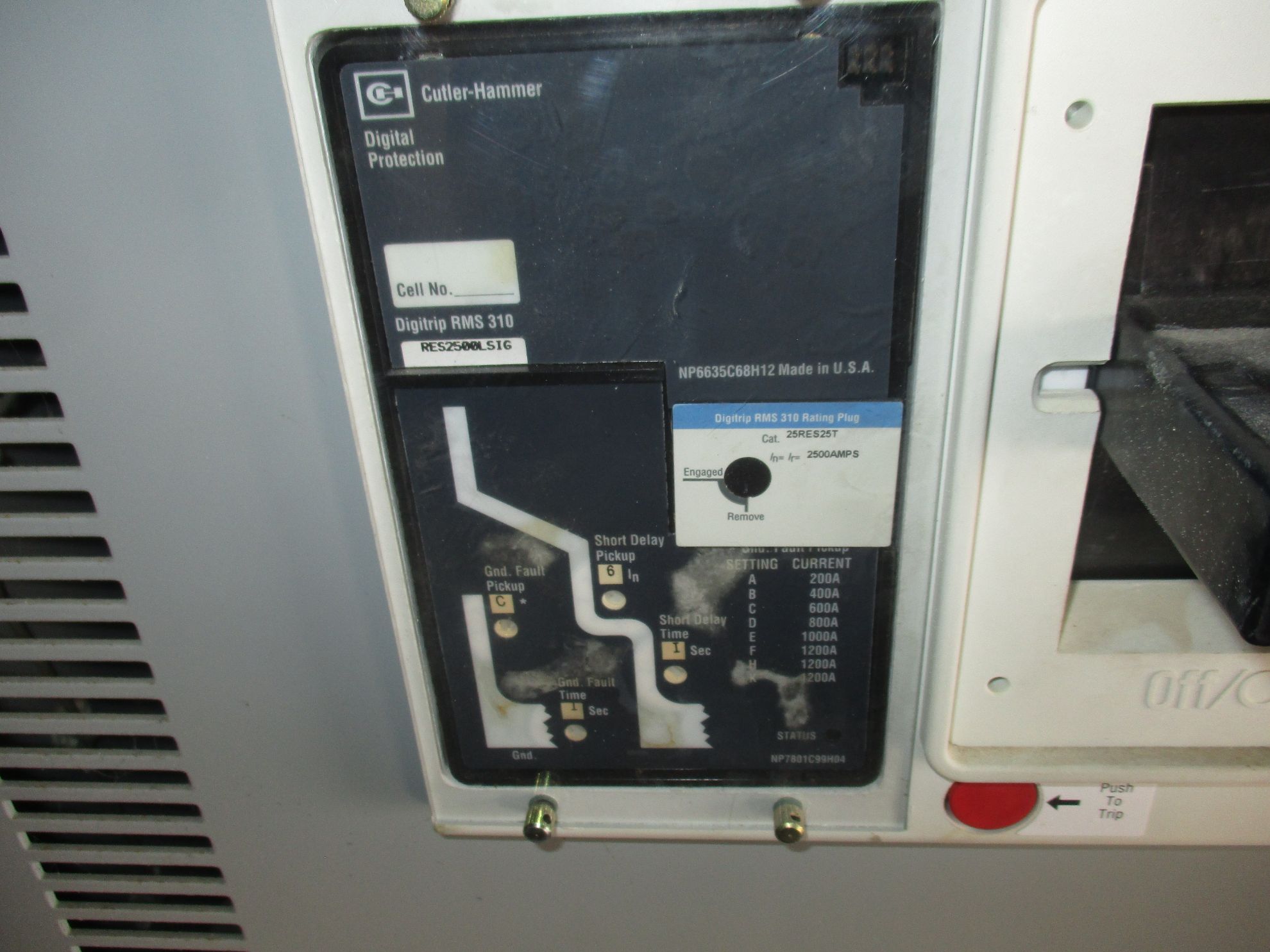 Eaton Pow-R-Line Switchboard RD325T36W | 2500 Amp Main Breaker | 480Y ...