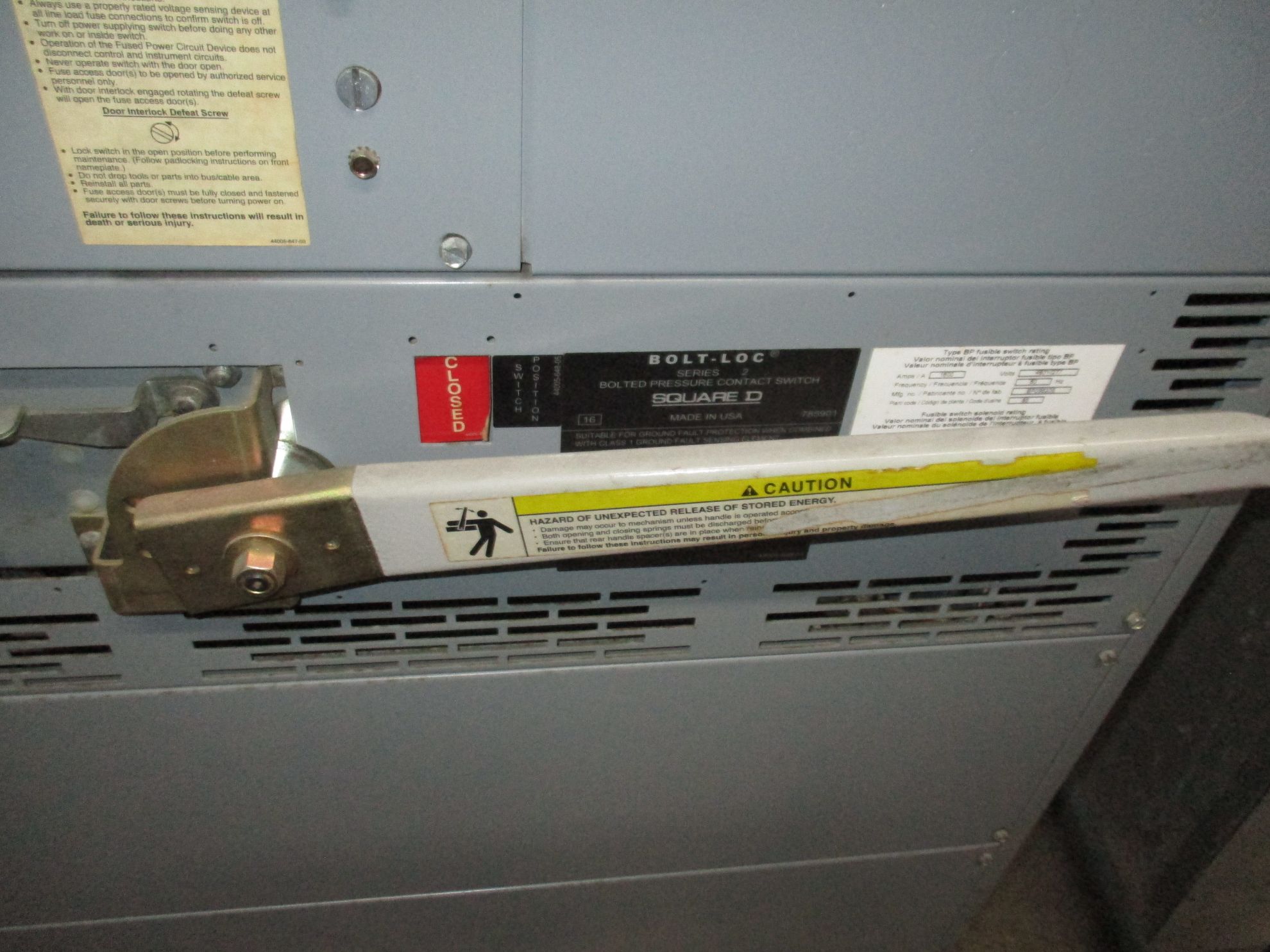 Square D QED Power Style Switchboard BP03620E | 1600 Amp Main Fusible ...