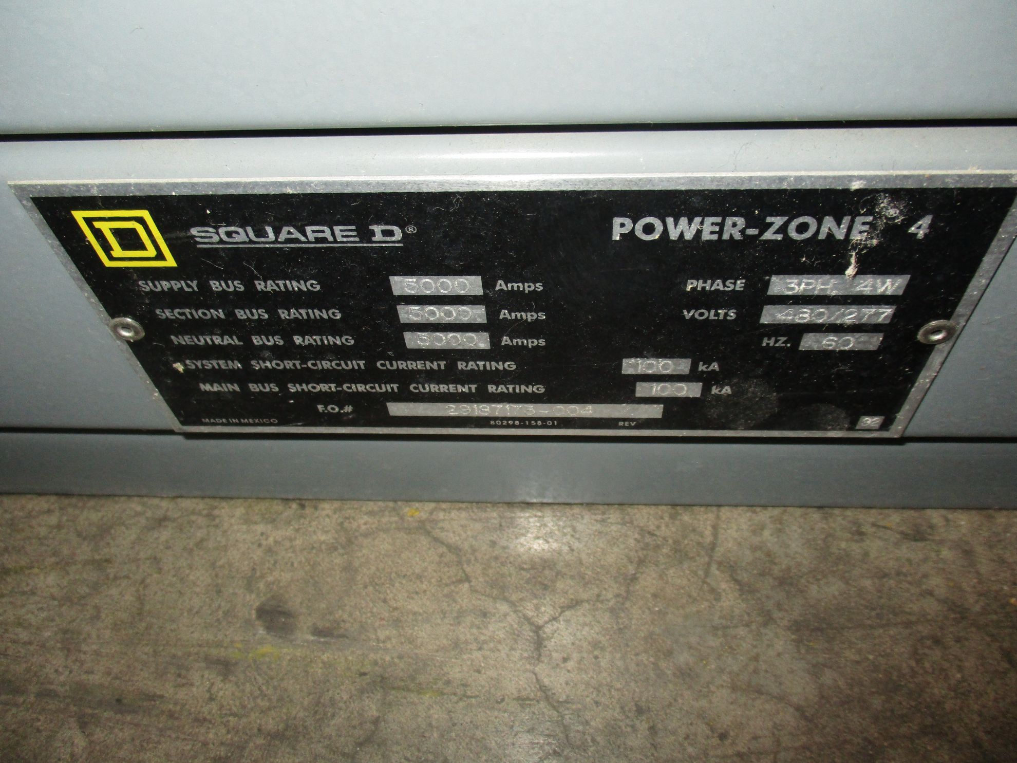 Square D Power-Zone 4 Switchboard NW50H3 | 5000 Amp Main-Tie-Main ...