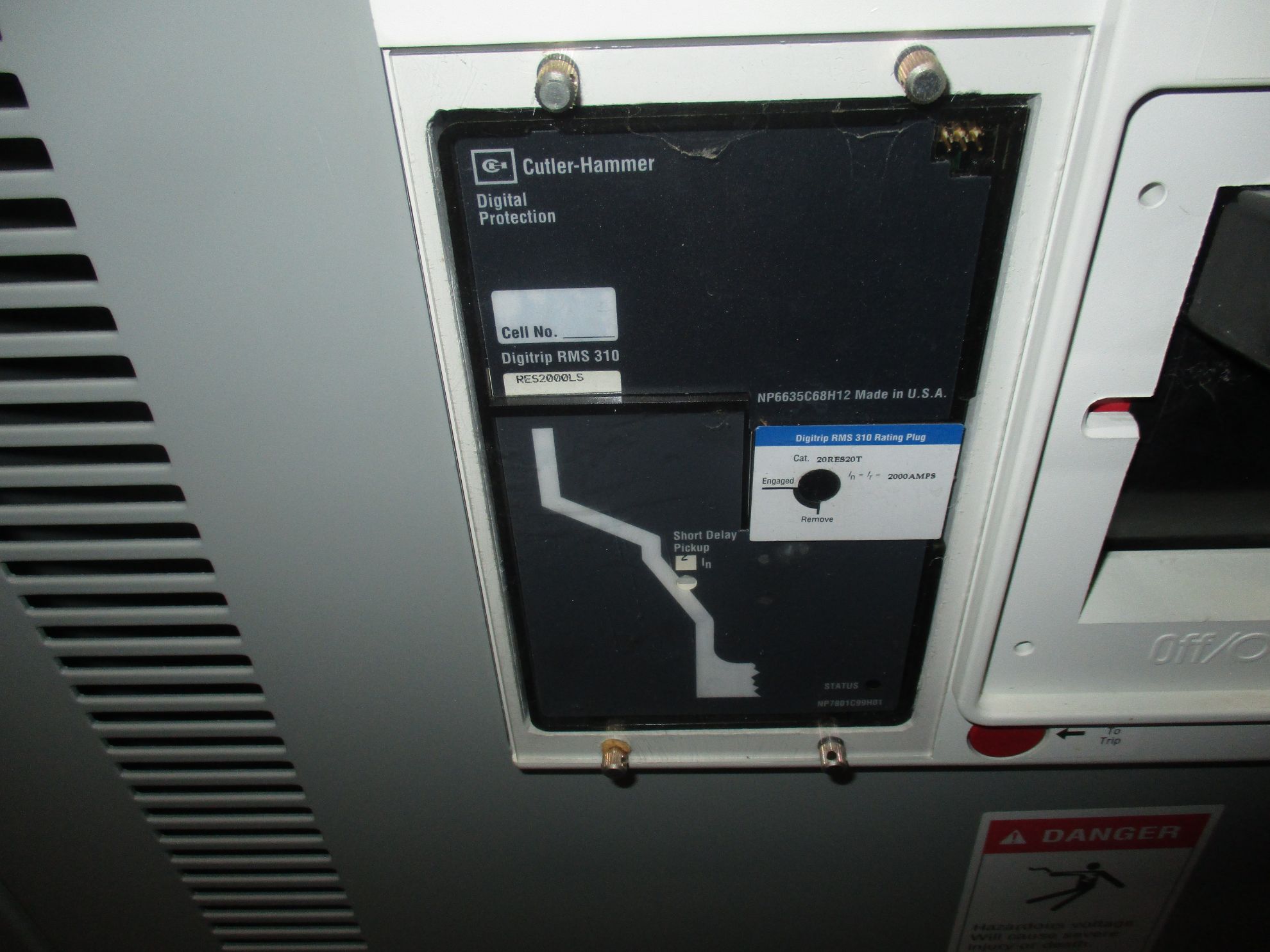 Eaton Pow-R-Line Switchboard RD320T33W | 2000 Amp Main Breaker | 208Y ...
